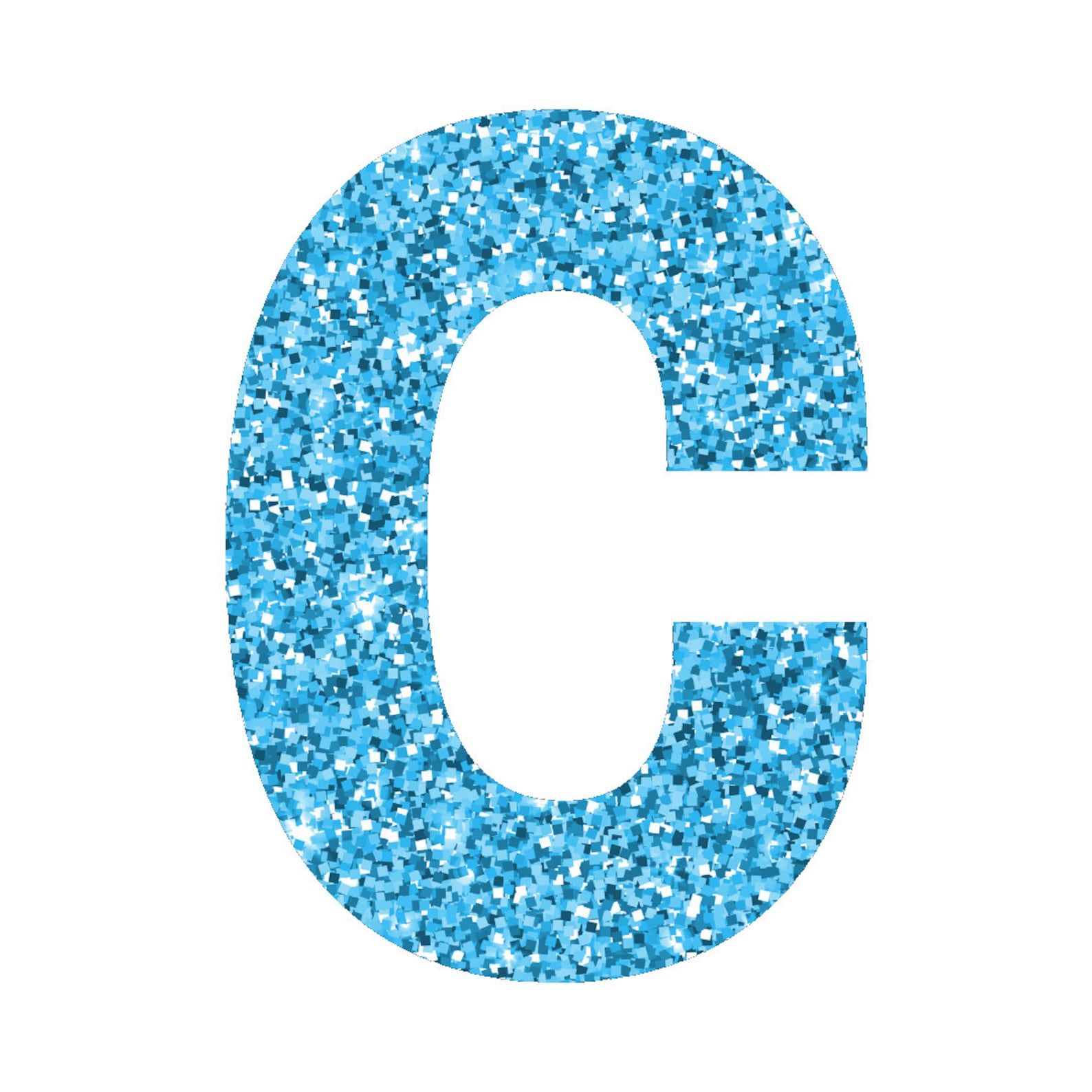 Blue Glitter Letters and Numbers, Blue Glitter Alphabet, Blue Glitter ...