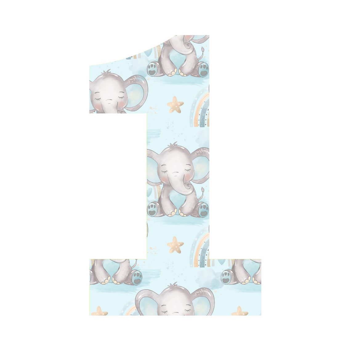Baby Elephants Baby Shower Letters and Numbers, Baby Elephants Alphabet ...