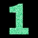 Green Glitter Letters and Numbers, Green Glitter Alphabet, Green ...