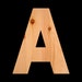 Wooden Look Letters and Numbers, Light Wood Alphabet, Oak Wood Letters ...
