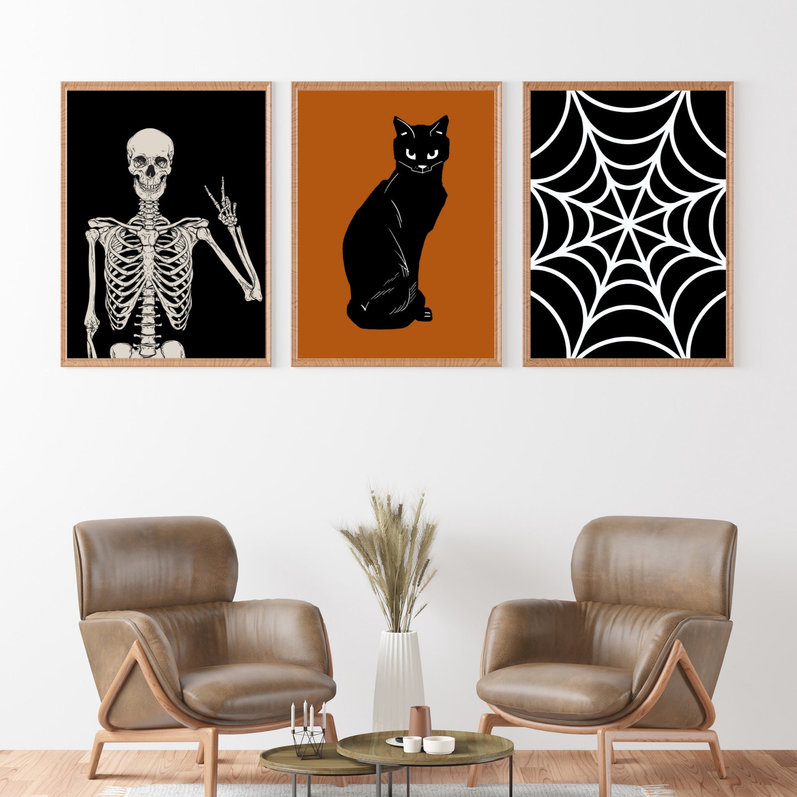 Halloween Wall Art Prints Halloween Printable Wall Art - Etsy