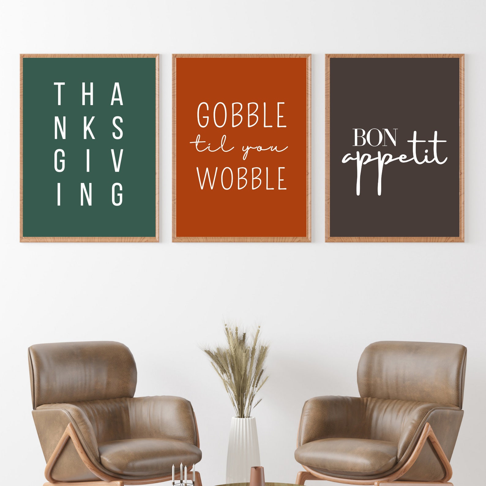Thanksgiving Wall Art Printable Thanksgiving Decor Gallery - Etsy