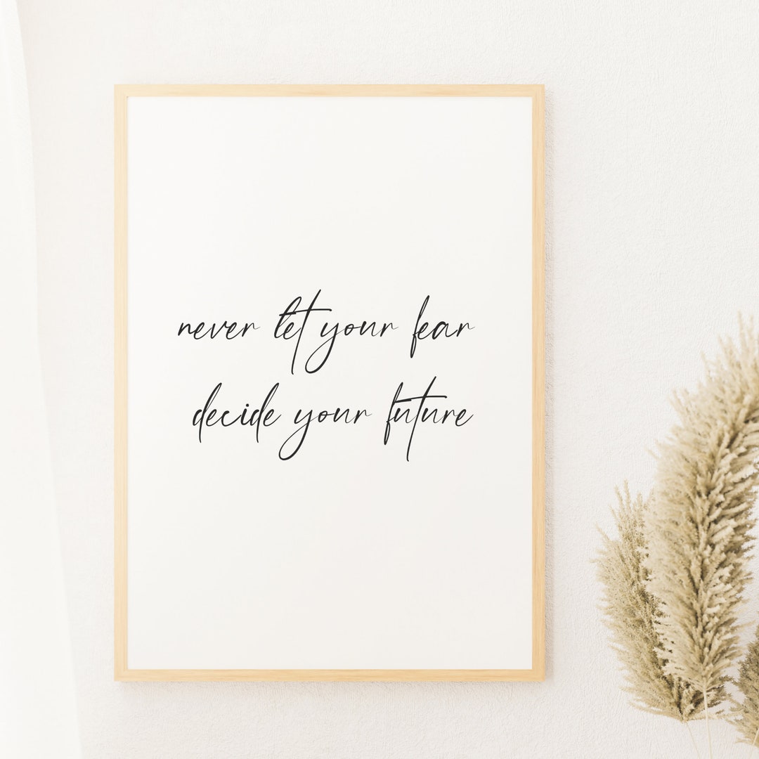 Inspirational Quote Print: Typography Wall Art (digital Download) - Etsy