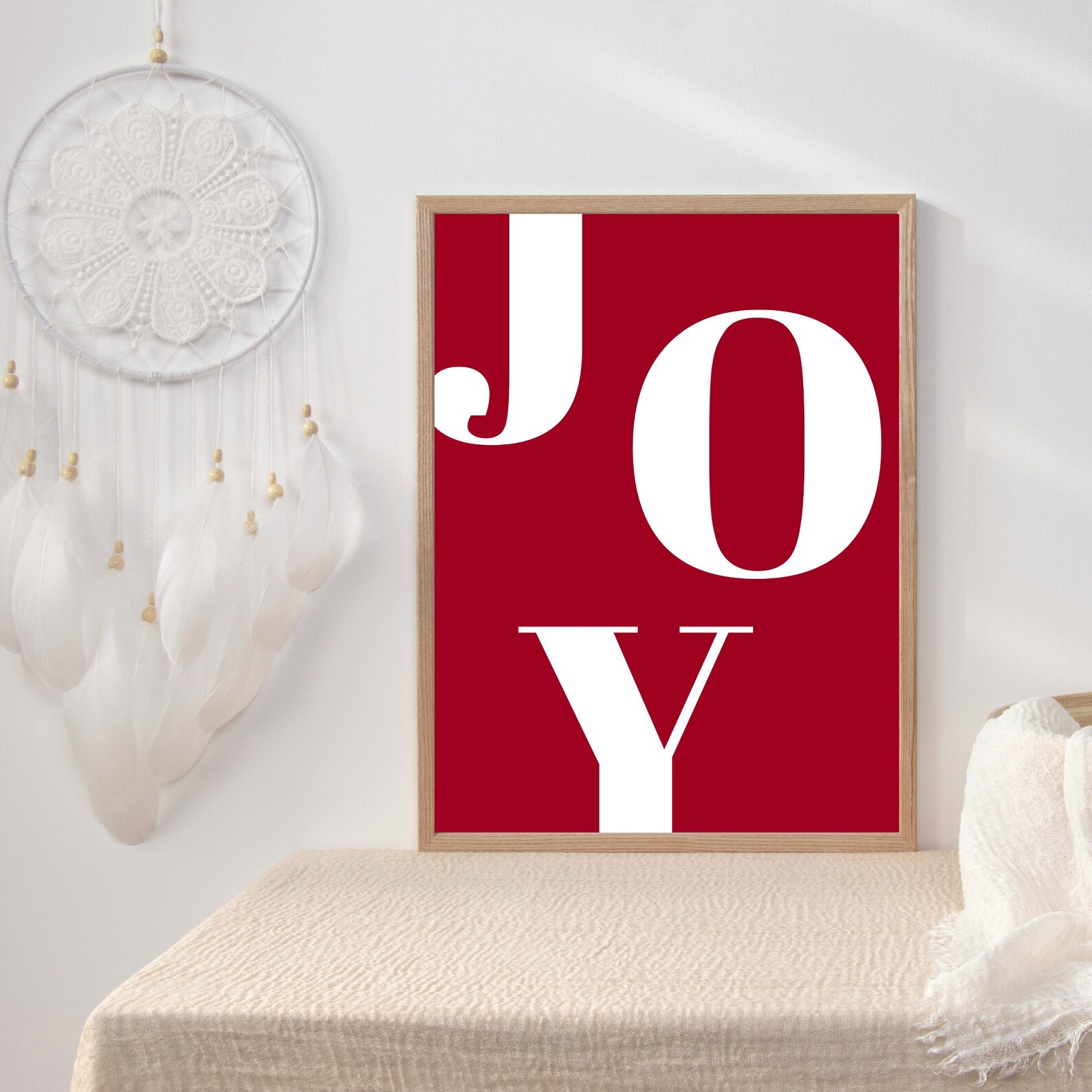 Joy Christmas Print Christmas Wall Art Christmas Artwork - Etsy
