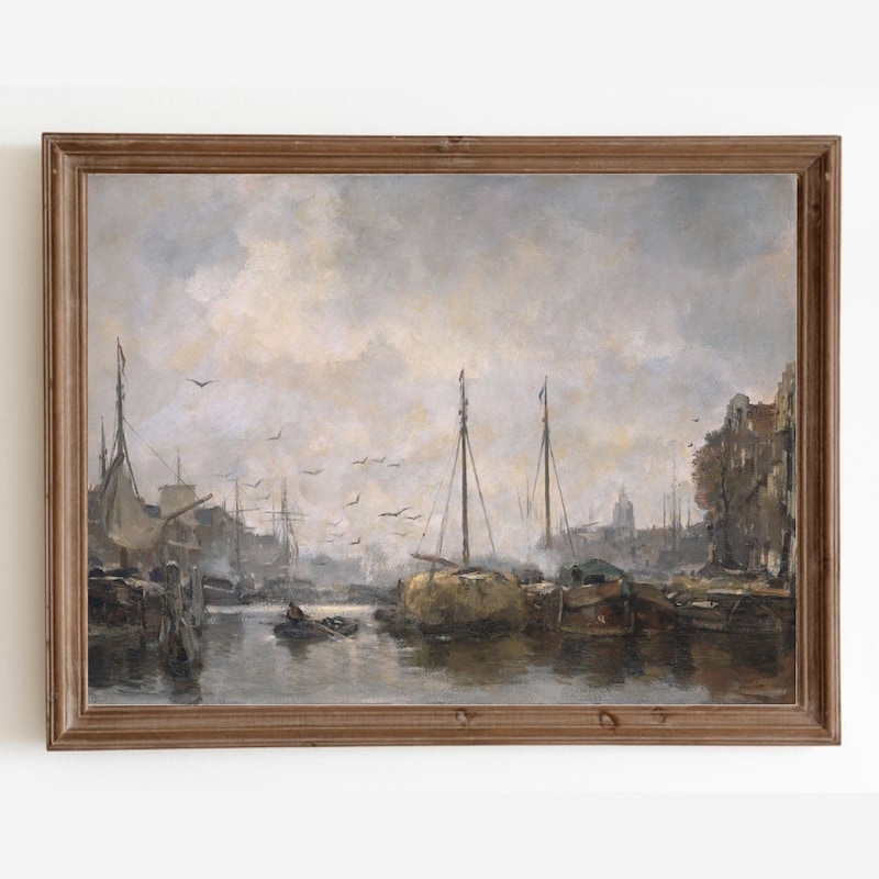 Seascape Harbour Prints - Etsy UK