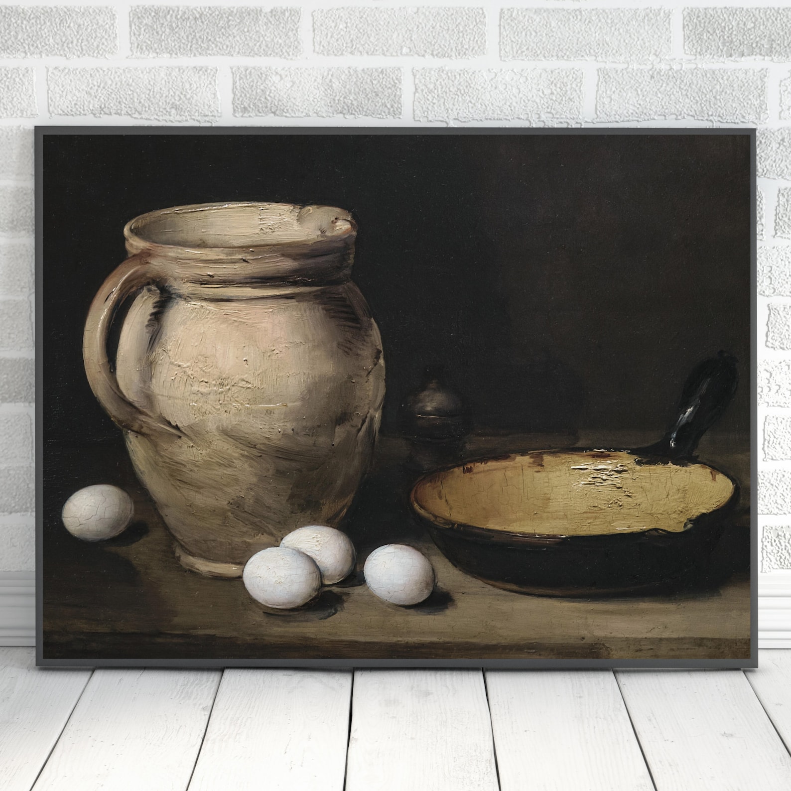 Kitchen Still Life Painting Vintage Rustic Kitchen Decor - Etsy