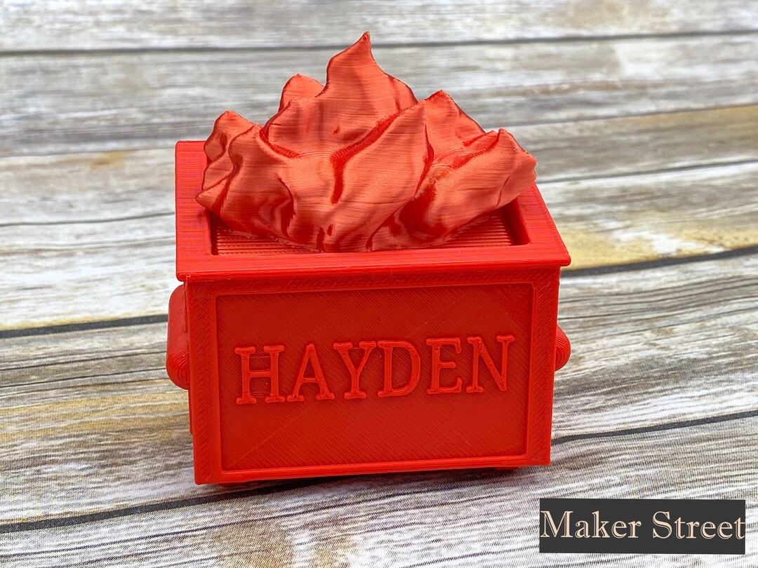 Custom Personalized Dumpster Fire Ornament Size - 3d Printed - Free ...