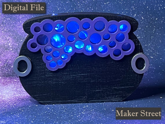 Lighted Cauldron Digital File for Laser Cutting Halloween - Etsy