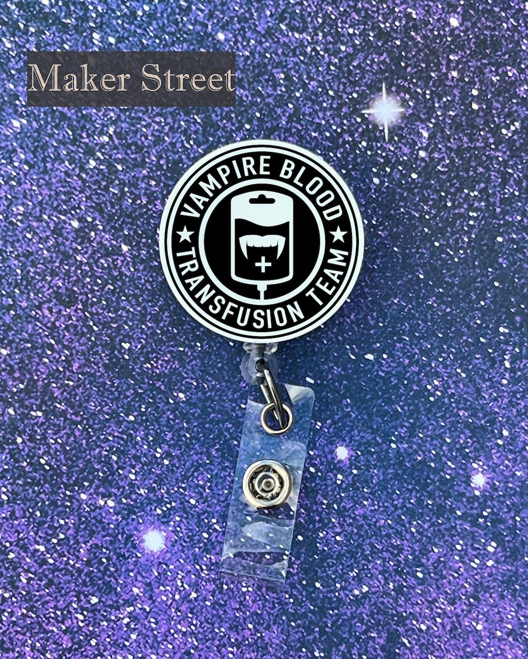 Vampire Blood Transfusion Team Badge Reel or Pin - Free Shipping - Etsy