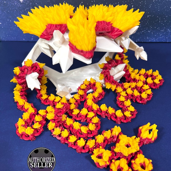 Fire Dragon Sprite 3d - Etsy