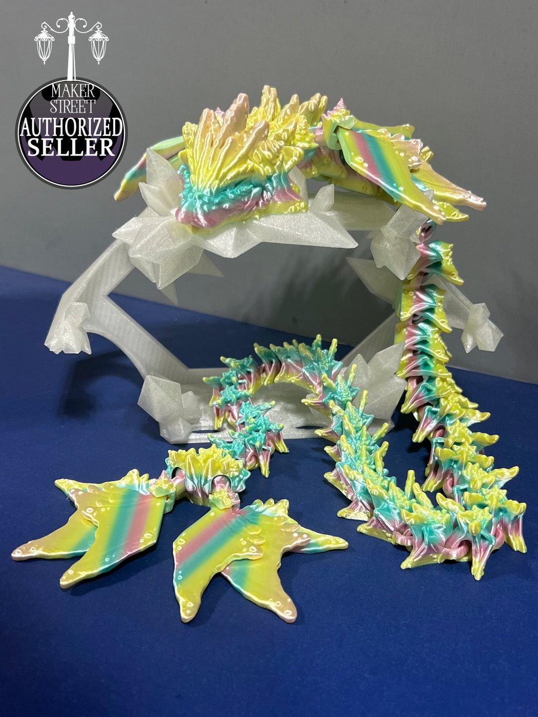 Ocean Dragon - 3d Printed - Many Color Options - Free Shipping - Made ...