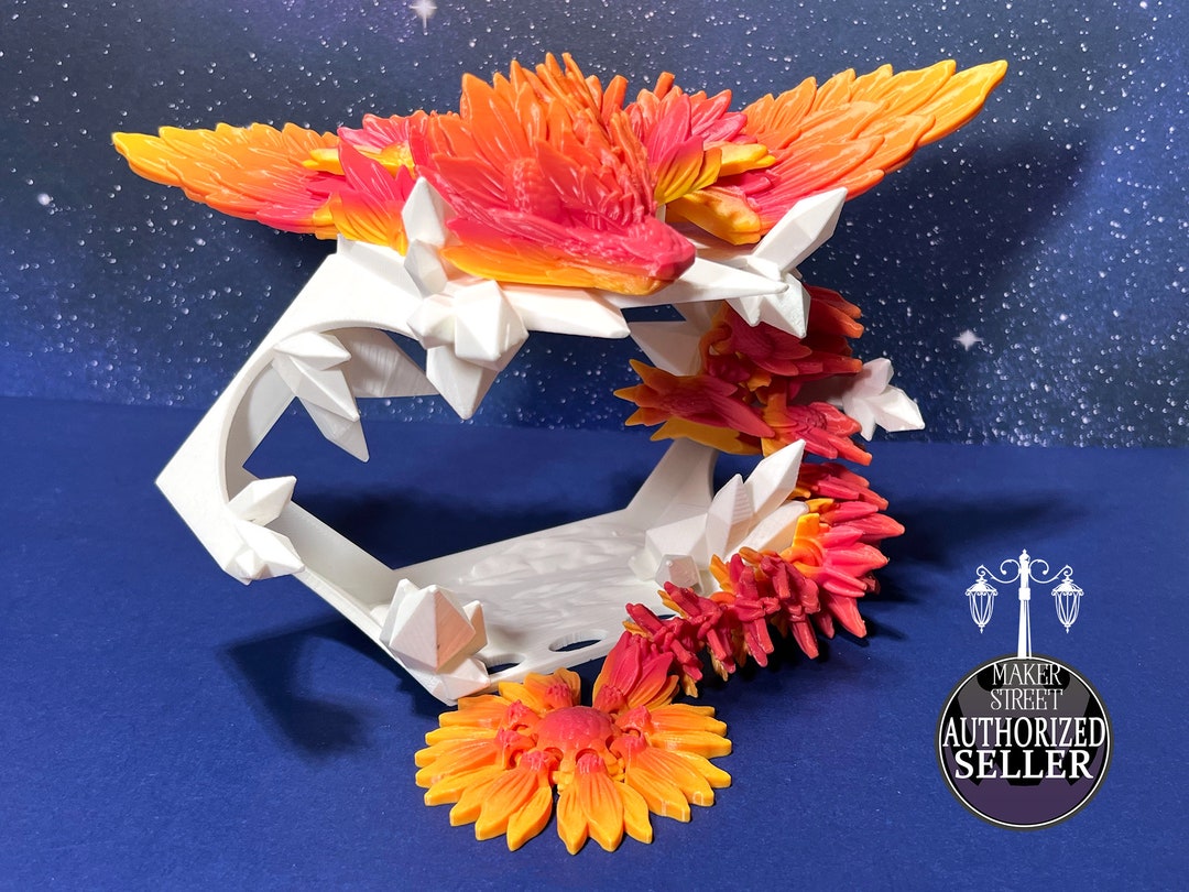 3D Printed Sunflower Dragon in Sunrise Ombre Filament - 3d Printed ...