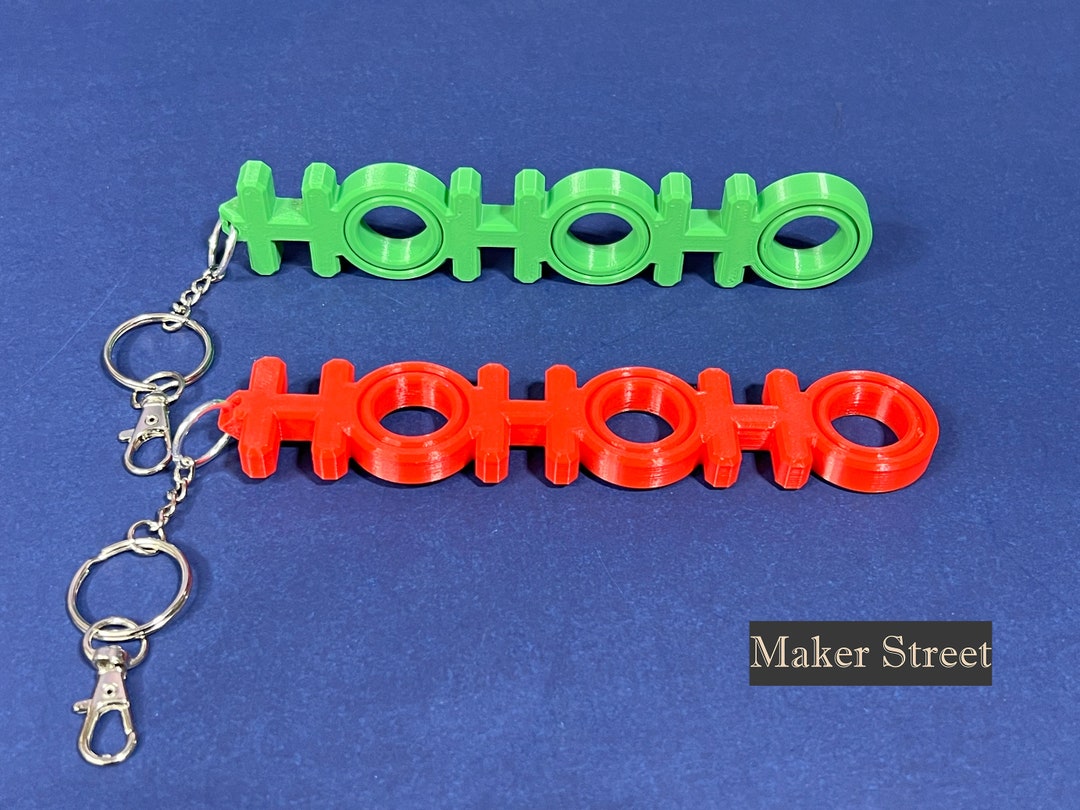 Hohoho Fidget Spinning Keychain - Free Shipping - Etsy
