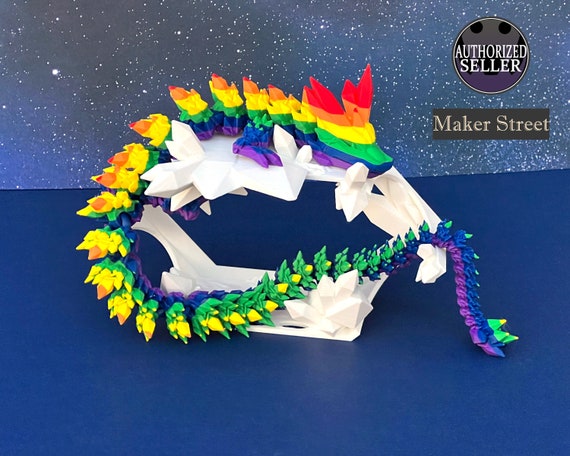ROYGBIV LGBTQ Flag Colors Flexible Articulated Crystal - Etsy