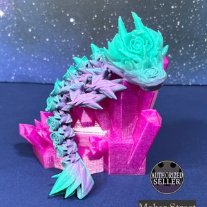 Small Crystal Dragon Stand - 3d Printed - Free Shipping - Made in the ...