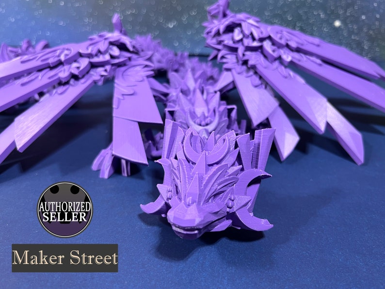 Flying Infinity Dragon - 3d Printed - Many Color Options - Free ...
