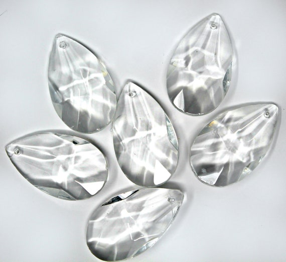 Small Clear Crystal Teardrop Prisms for Chandelier 38mm - Etsy