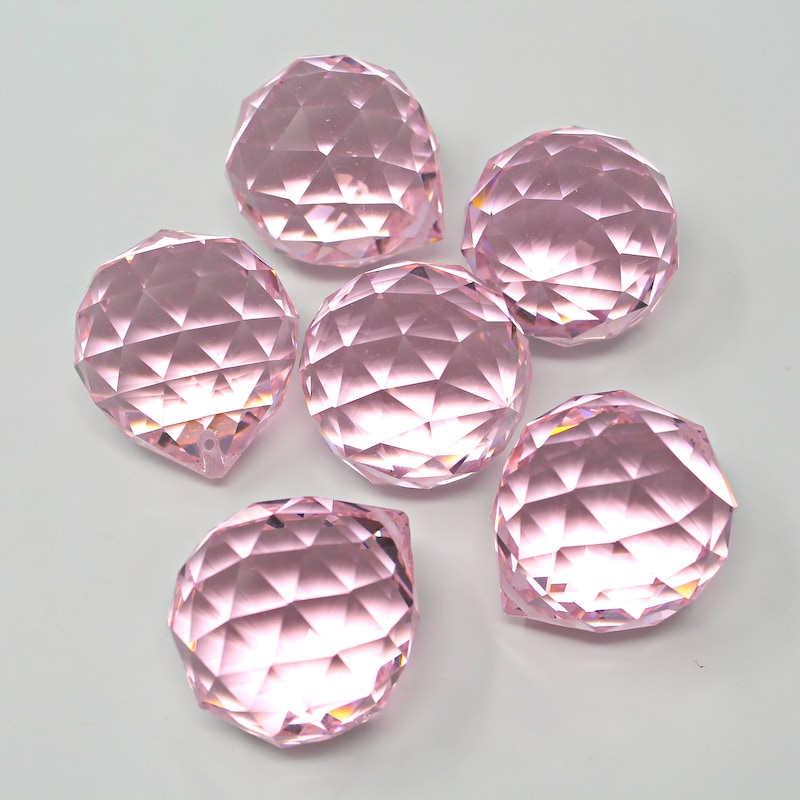 Faceted Crystal Ball - Etsy