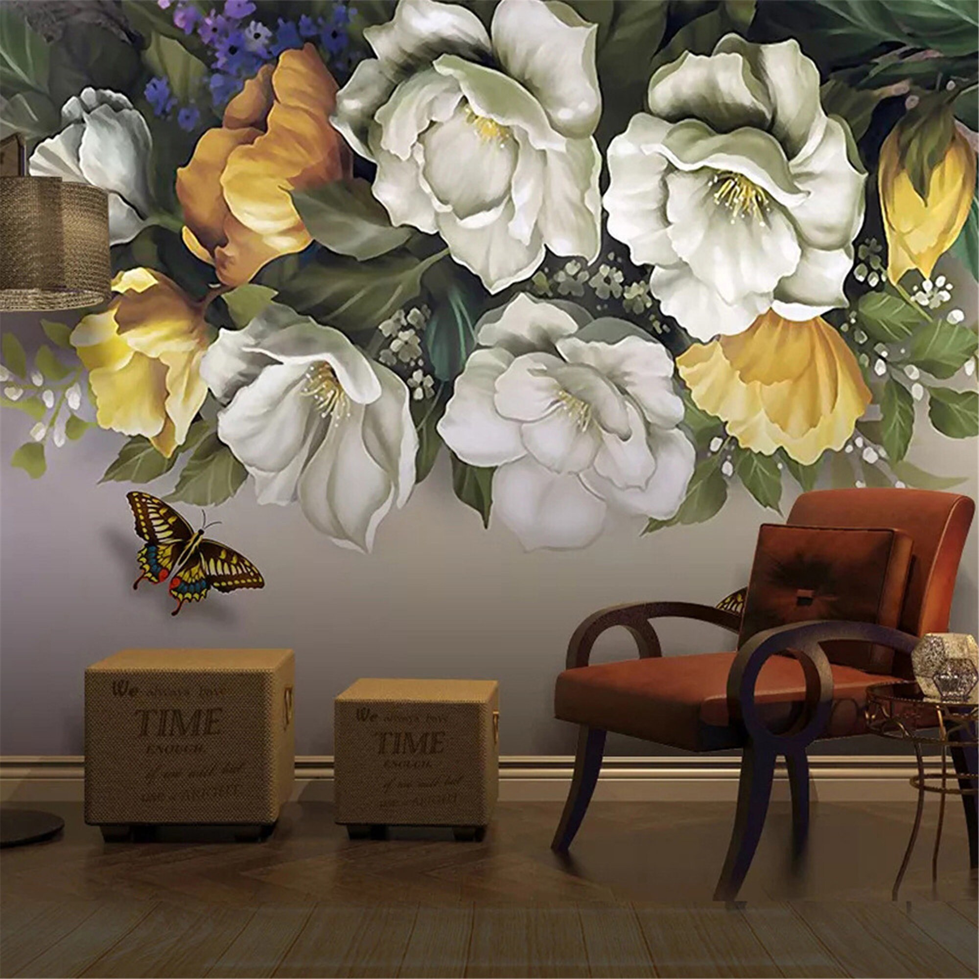 Background Wall Stereoscopic Wallpaper Wall Mural Simple - Etsy