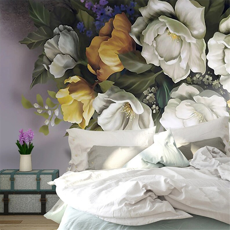 Background Wall Stereoscopic Wallpaper Wall Mural Simple - Etsy