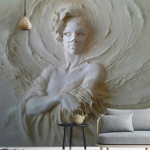 Wallpaper Wall Mural Emboss Wallpaper Wall Covering Background - Etsy ...