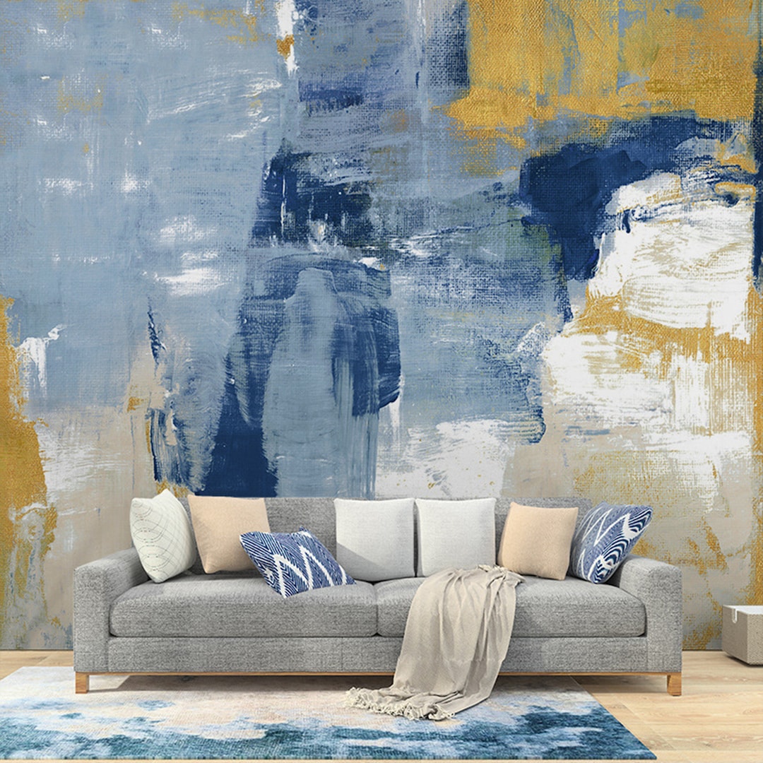 Hand Painted Retro Graffiti Wallpaper,wallpaper Roll,floral Wall Mural ...