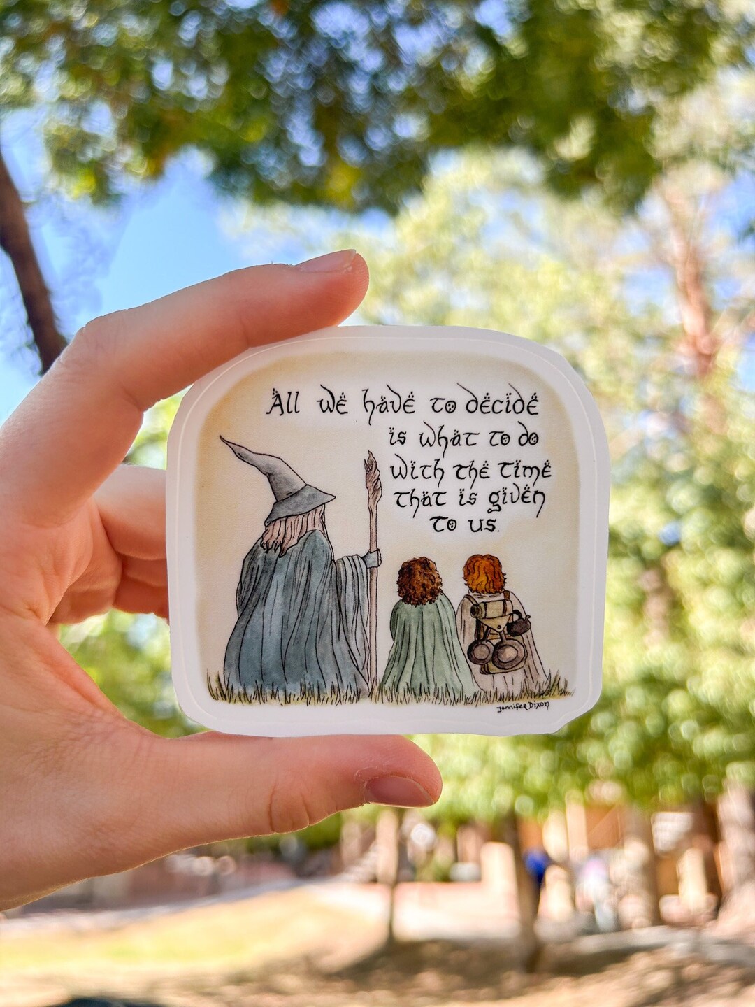 Lord of the Rings Sticker Fantasy Sticker Tolkien Quote Gandalf Frodo ...