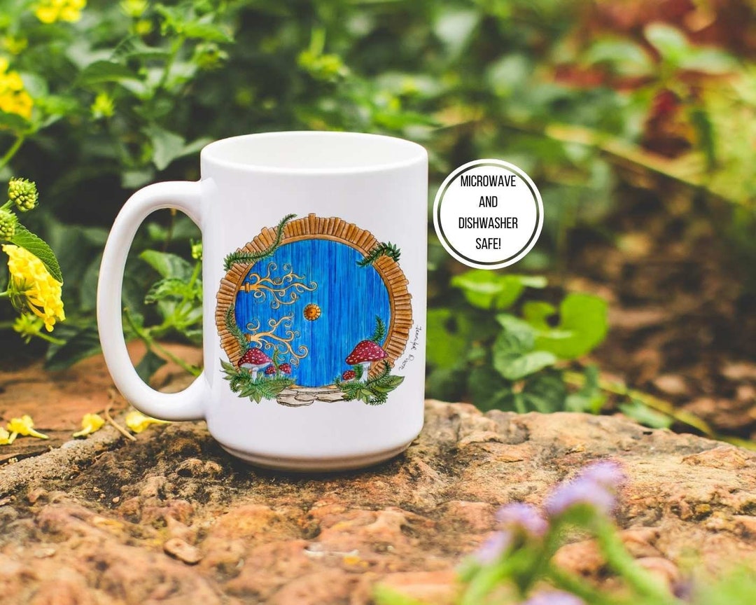 Lord of the Rings Mug Round Door Mug LOTR Gift Fairy Door Mug Booklover ...