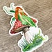 Fairy Sticker Red Mushroom Sticker Cottagecore Vinyl - Etsy