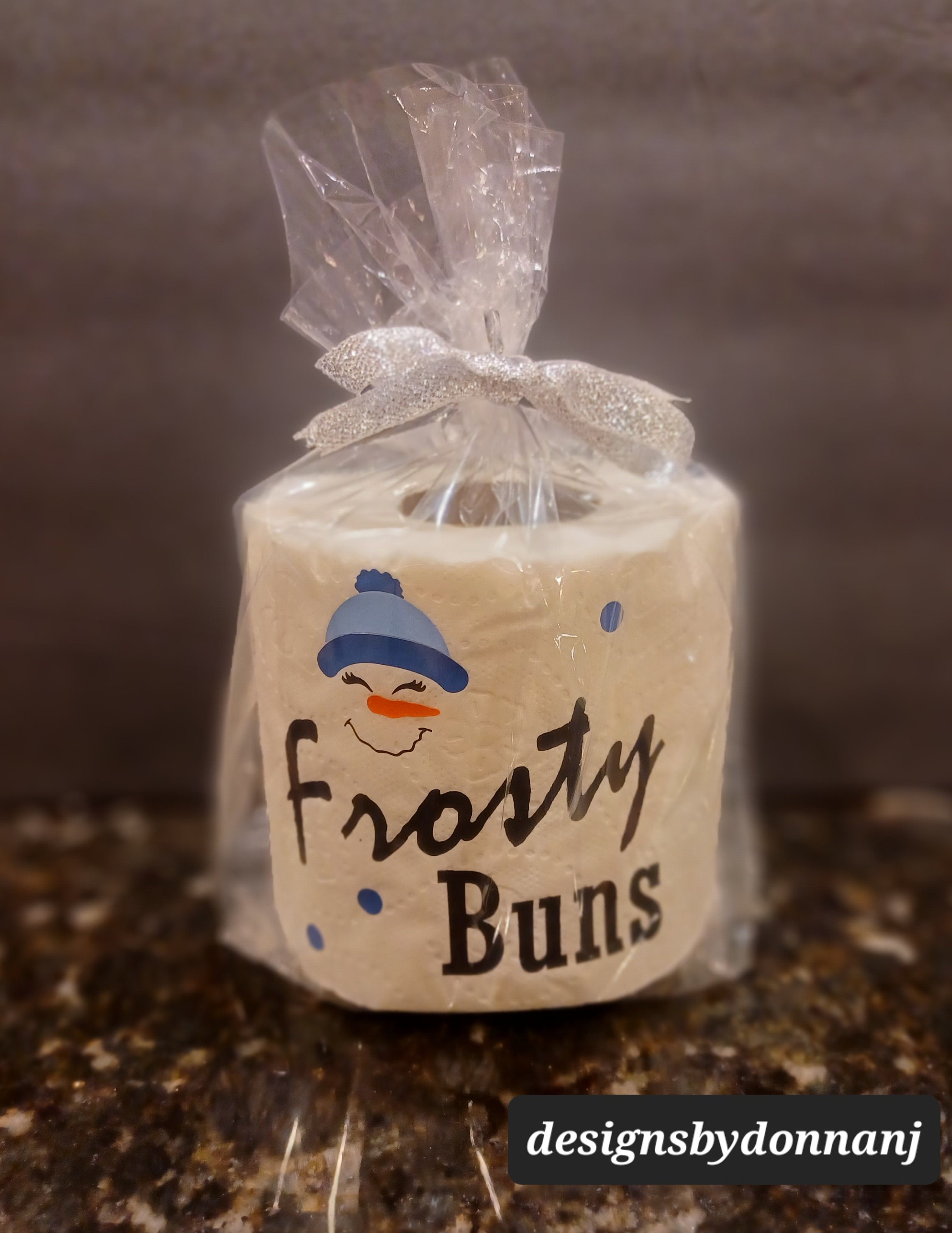 Winter Toilet Paper Gag Gift: Snowflakes or Frosty Buns - Etsy
