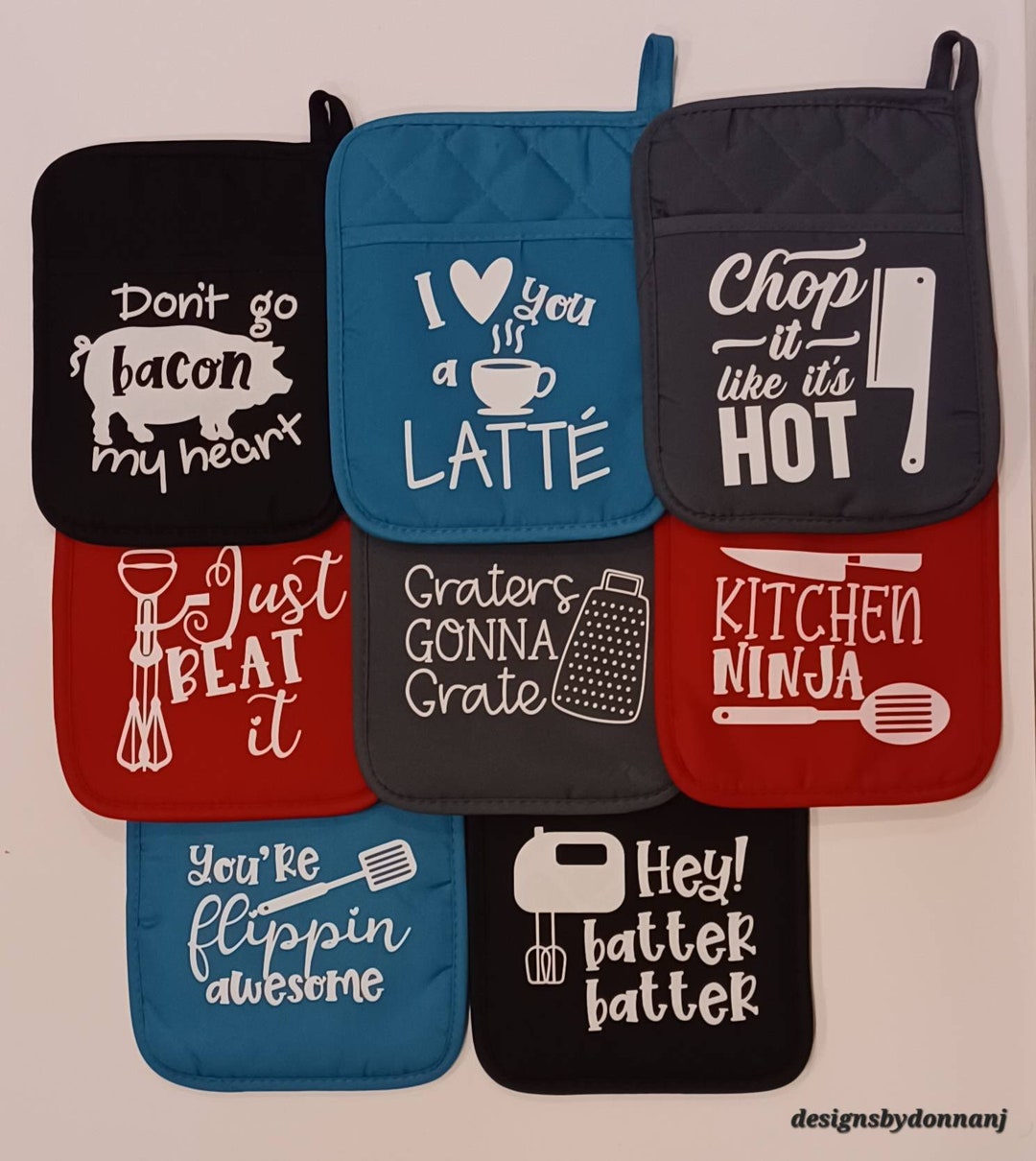 Kitchen Themed Pot Mitt Potholder Cooking Baking Gift - Etsy
