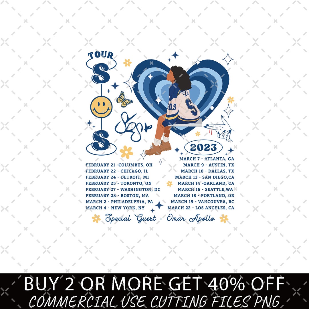 SZA SOS Png, Vintage SZA Png, Sza S.O.S Tour Png, Sza Merch, S.O.S ...