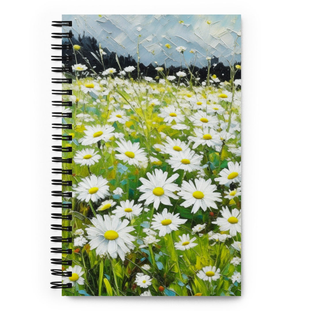 Daisy Spiral Notebook Daisy Dotted Notebook Daisy Lover Notebook ...