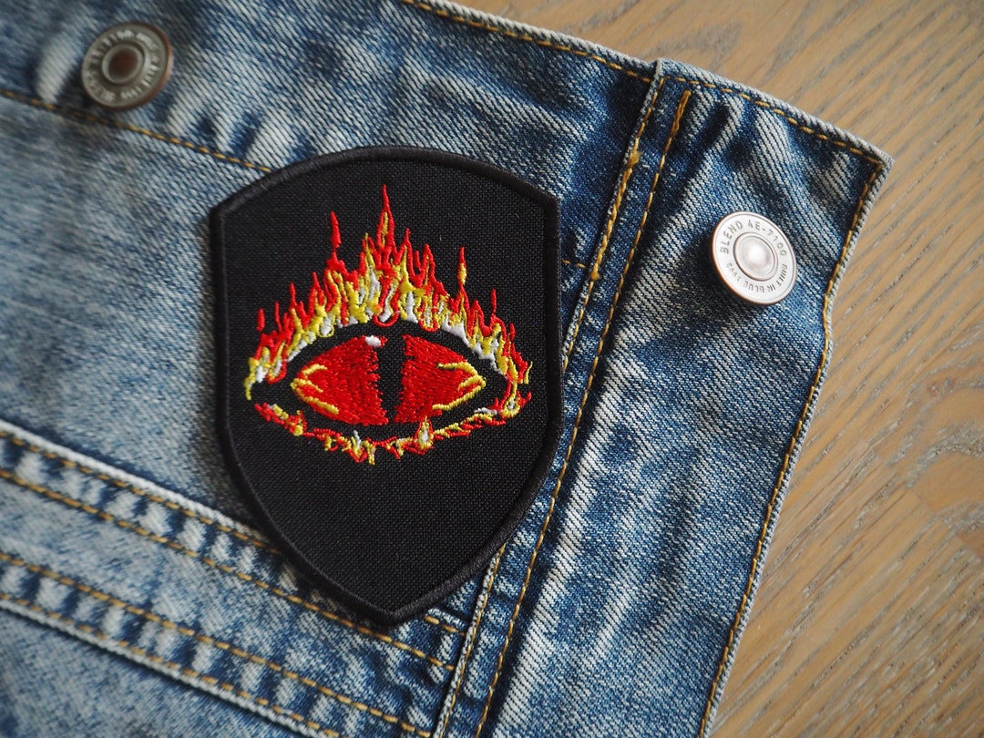 The Eye of Sauron, LOTR Inspired Embroidered Patch sew-on - Etsy