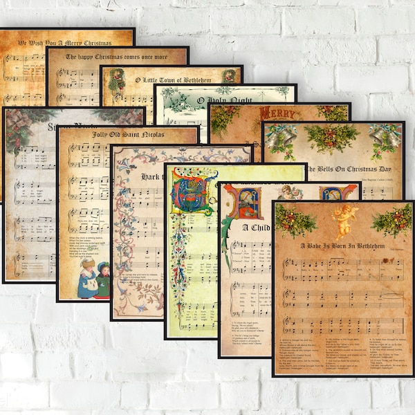 Christmas Sheet Music - Etsy