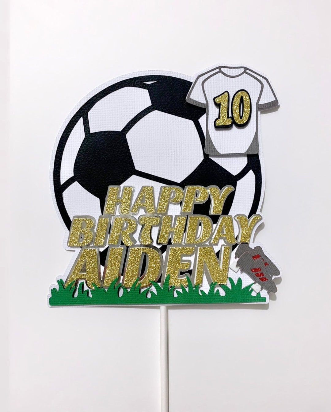 Soccer Cake Topper Football Cake Topper Soccer Party - Etsy