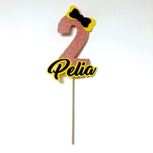 Emma Cake Topper wiggle cake topper personalised cake | Etsy