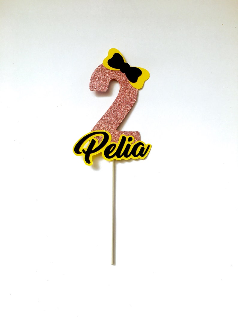 Emma Cake Topper wiggle cake topper personalised cake | Etsy