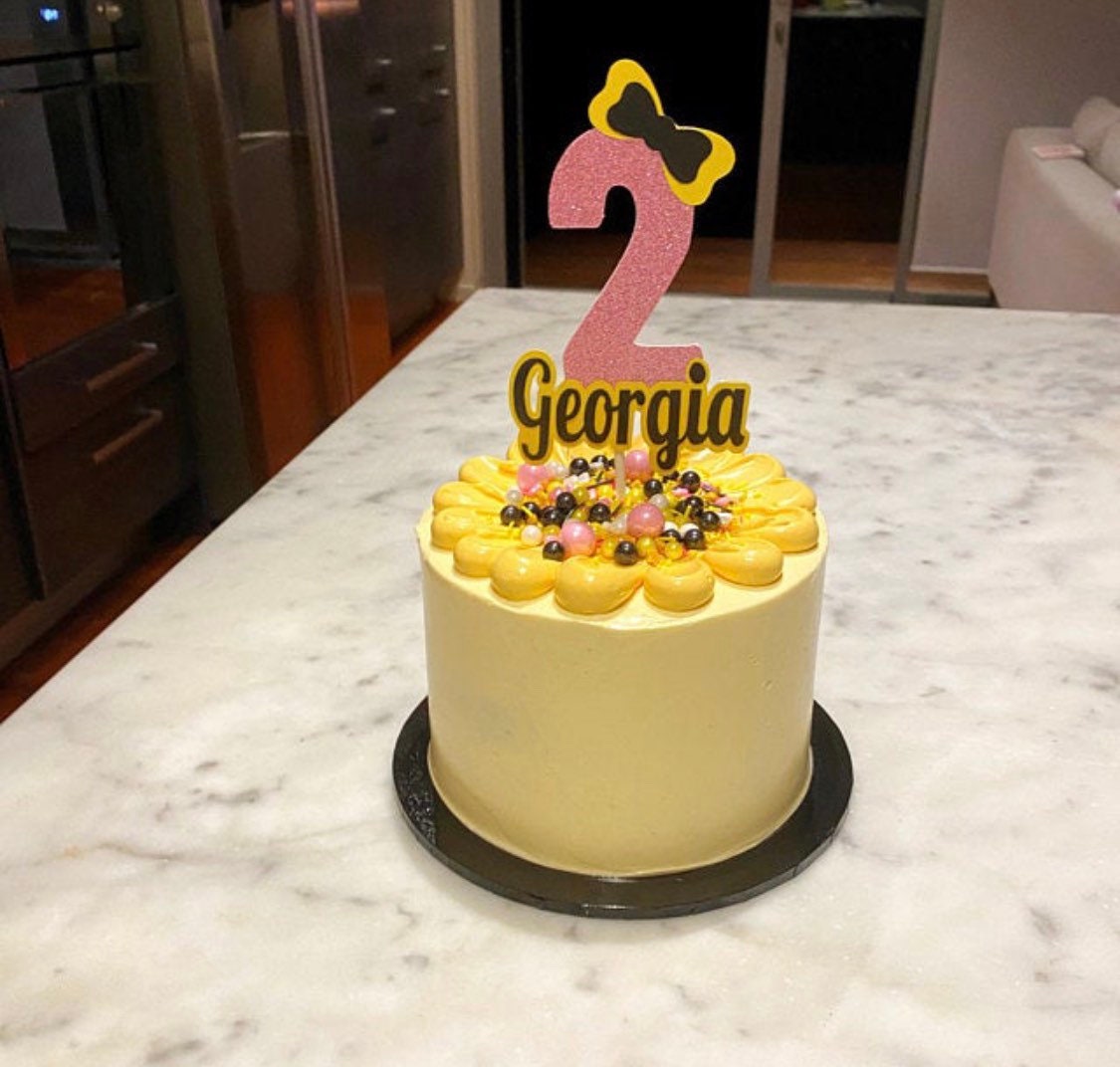 Emma Cake Topper Wiggle Cake Topper Personalised Cake - Etsy Australia