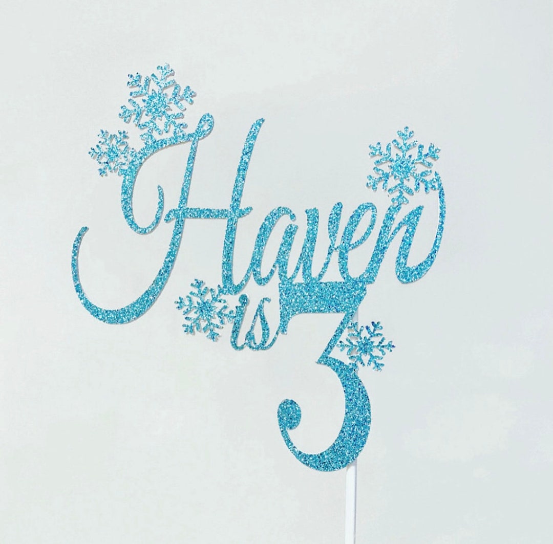 Frozen Cake Topper, Snowflake Cake Topper, Winter One-derland Cake ...
