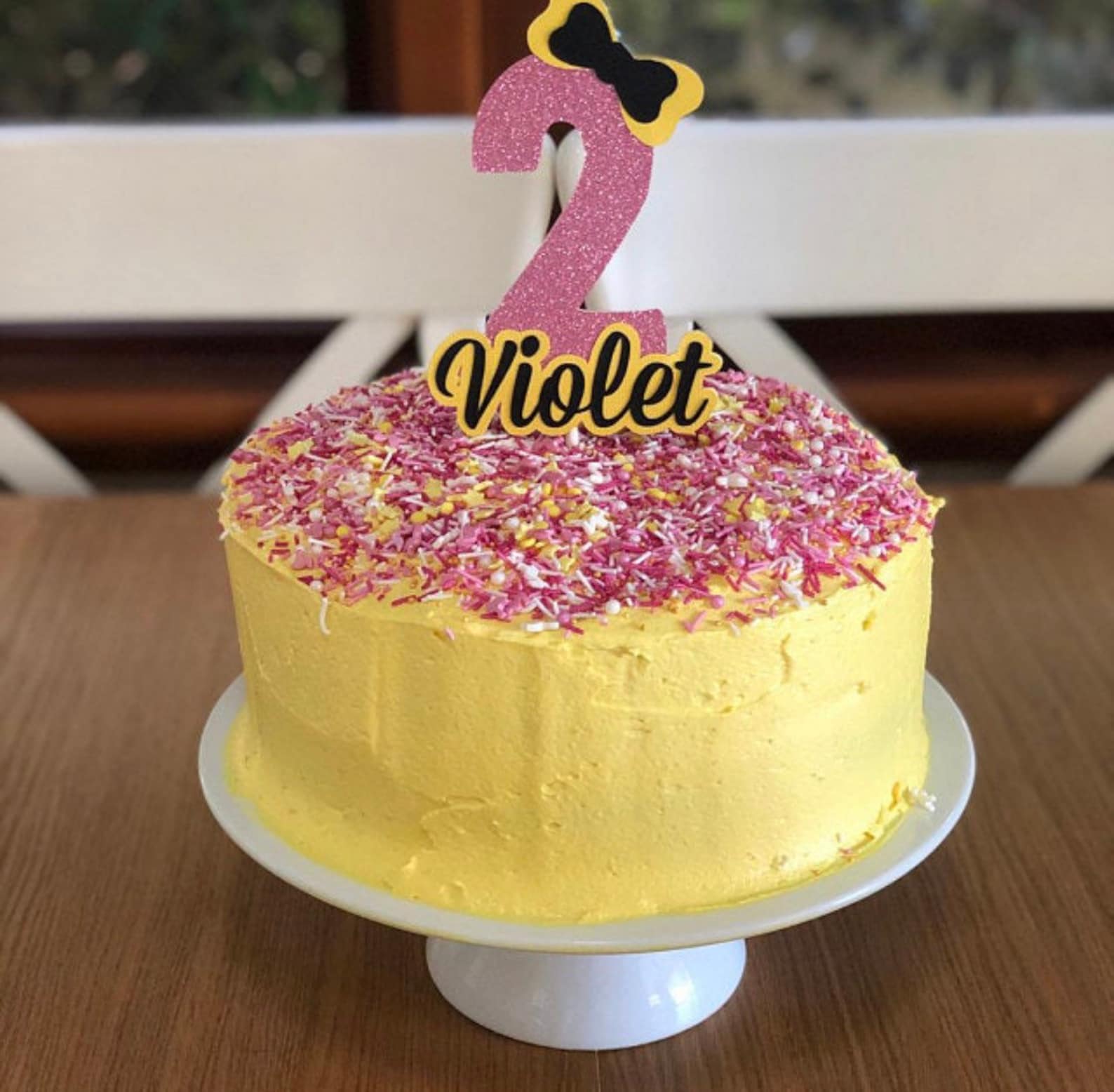 Emma Cake Topper wiggle cake topper personalised cake | Etsy