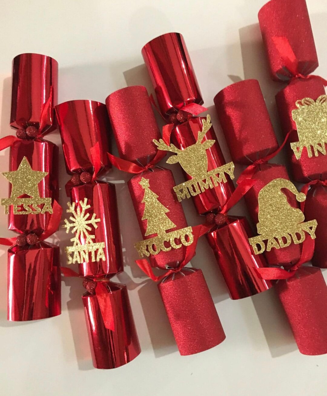 Christmas Cracker Tags Christmas Cracker Name Places - Etsy Australia