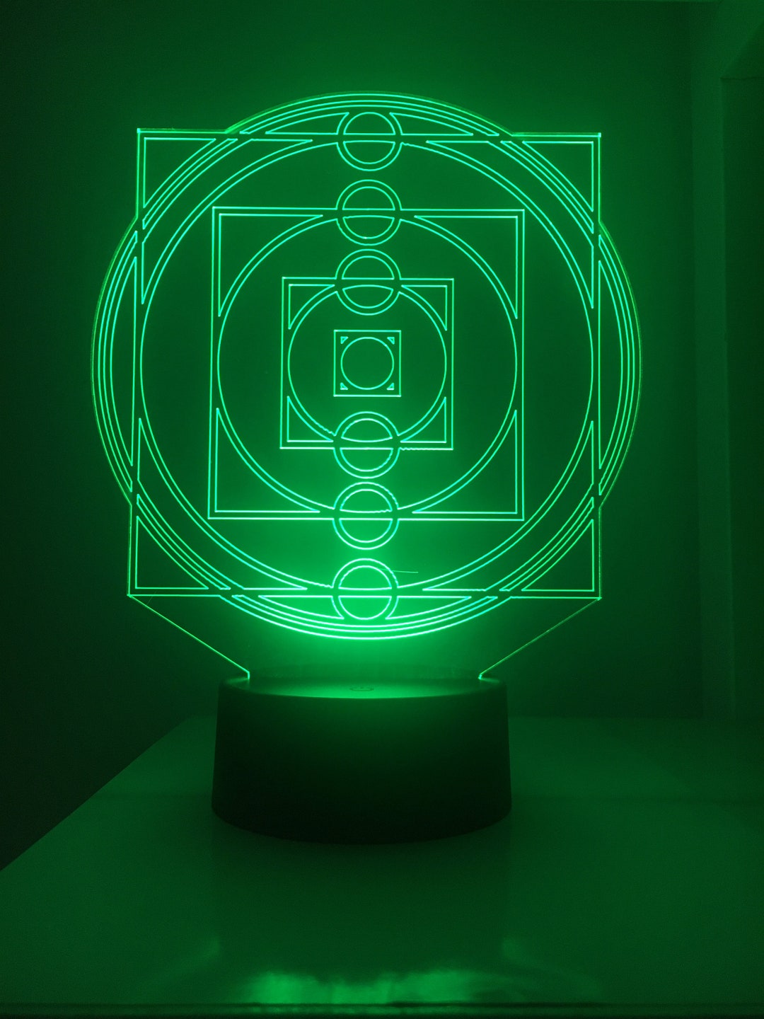 3D Led Lamp 7 Chakras Yoga & Meditation Sacred Geometry - Etsy