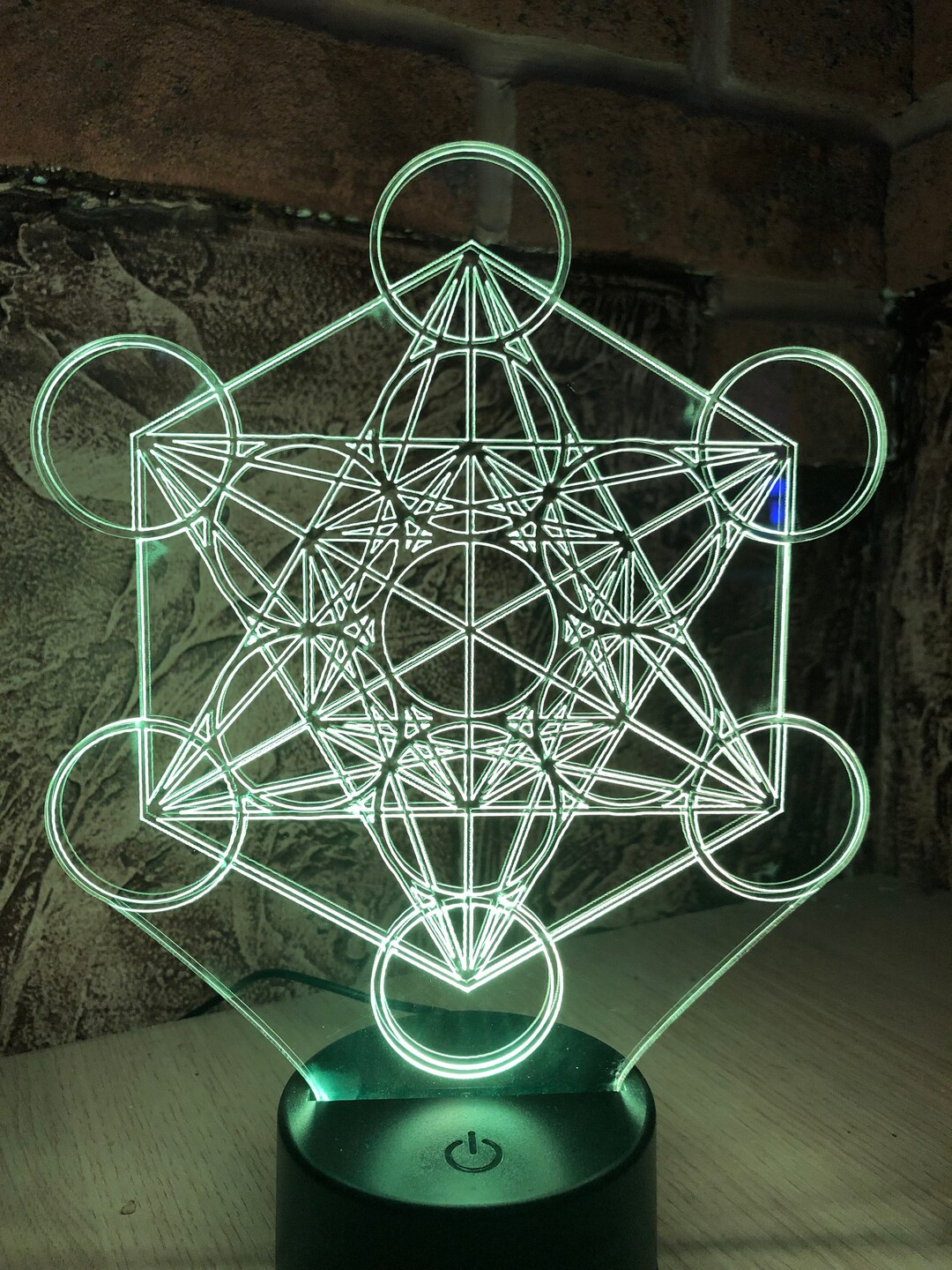 3D Led Lamp Metatron Cube Yoga & Meditation Sacred Geometry - Etsy