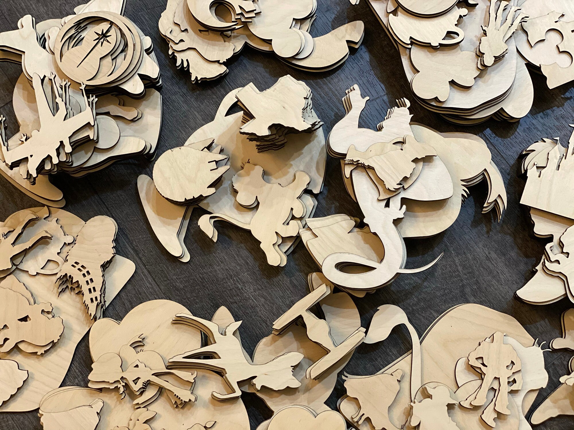 Stitch Wooden Cutout Shape, Alien Cut Out Wood Craft, Alien Cutout ...