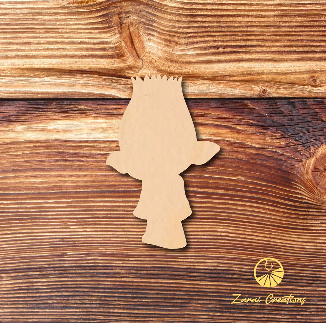 Troll #2 - Laser Cut - Multiple Sizes - Unfinished Wood - Cutout Shapes ...