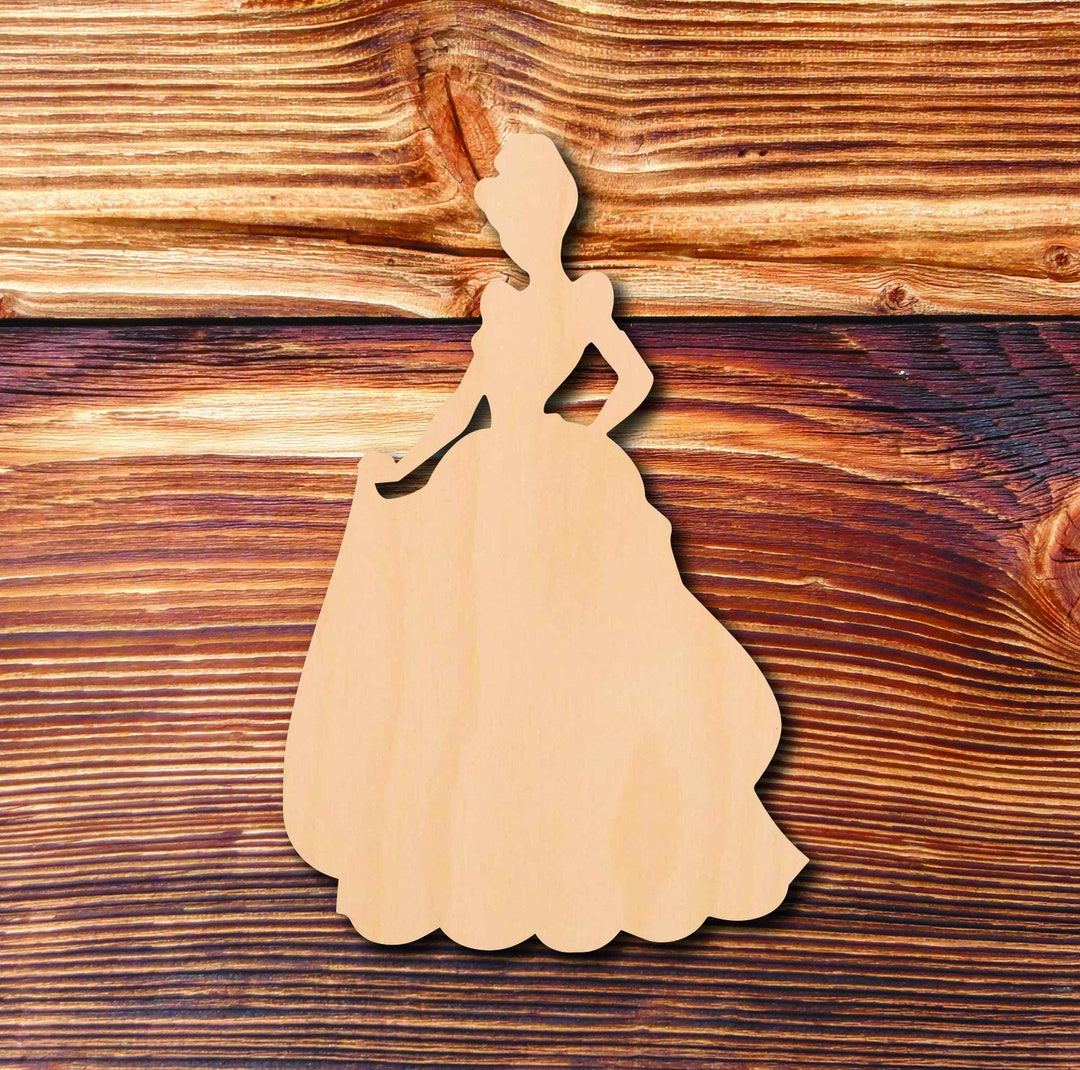 Princess #2 - Laser Cut - Multiple Sizes - Unfinished Wood - Cutout ...