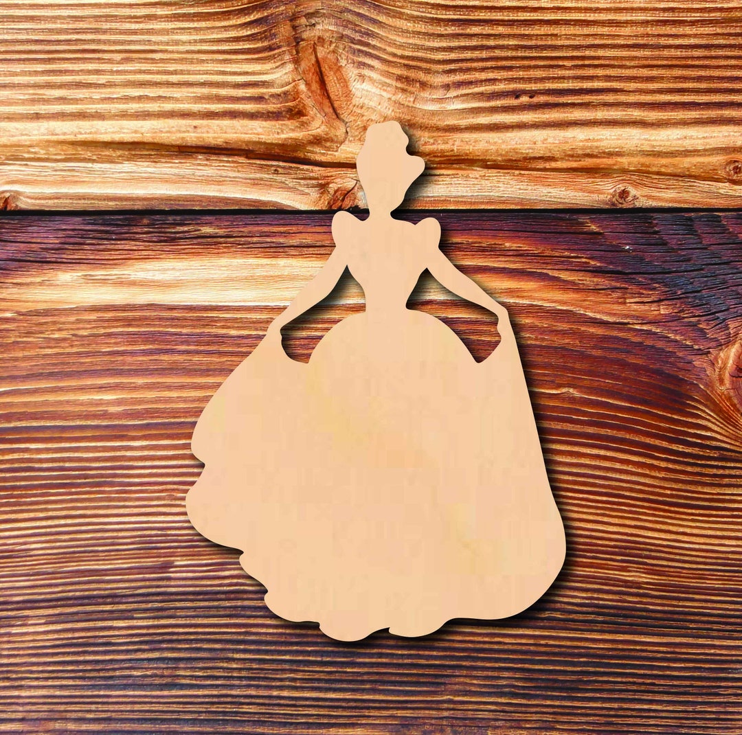 PRINCESS #10- Laser Cut - Multiple Sizes - Unfinished Wood - Cutout ...
