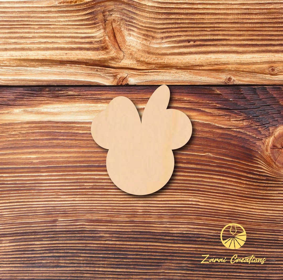 Bunny Ears Mouse - Laser Cut - Multiple Sizes - Unfinished Wood ...