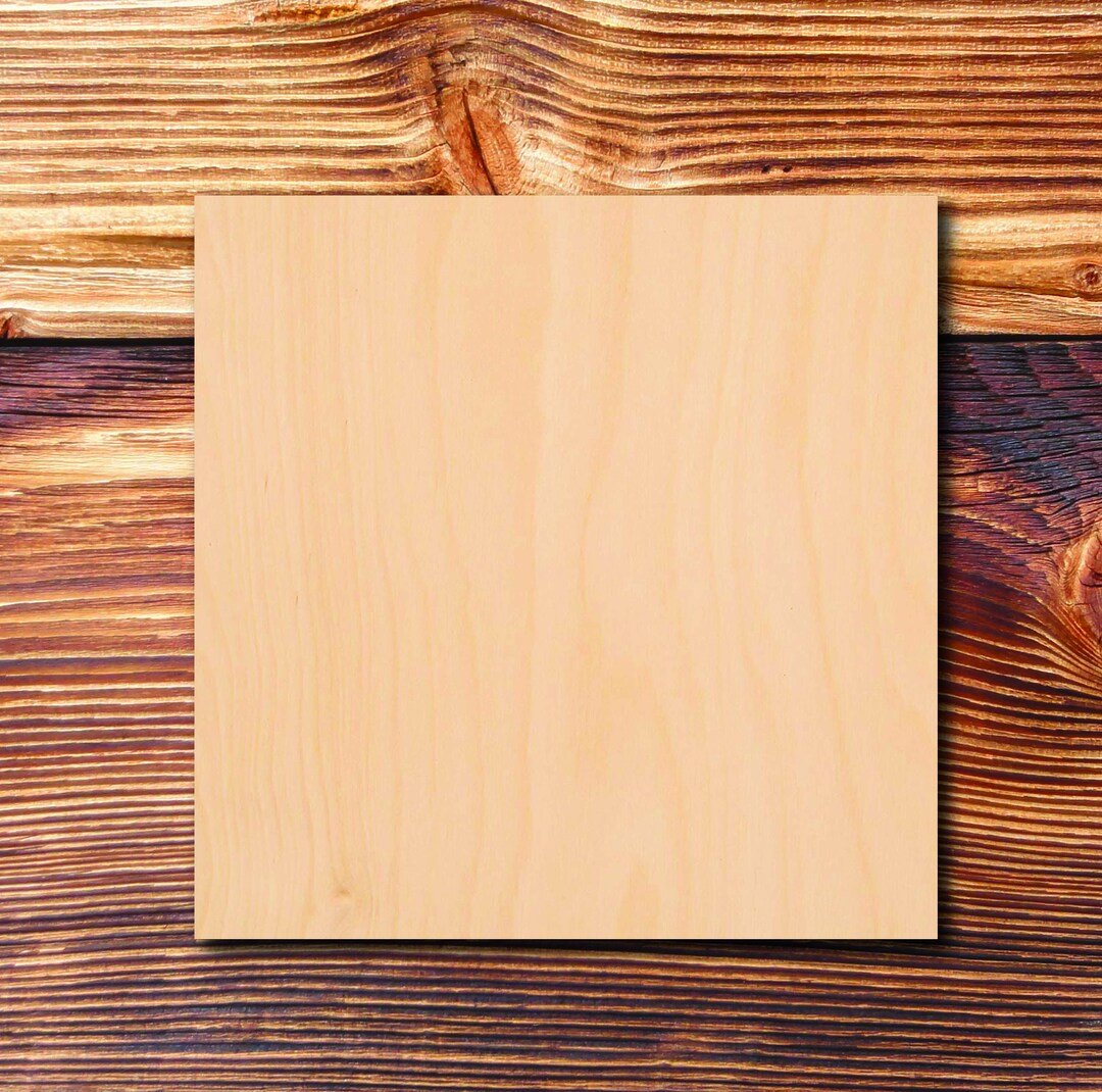 Square Shape - Laser Cut - Multiple Sizes - Unfinished Wood - Cutout ...
